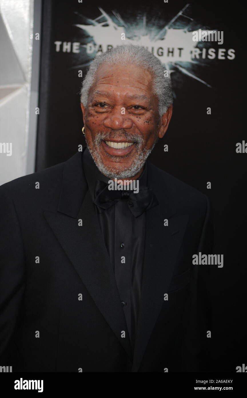 NEW YORK, NY - JULY 16: Morgan Freeman attends 'The Dark Knight Rises ...