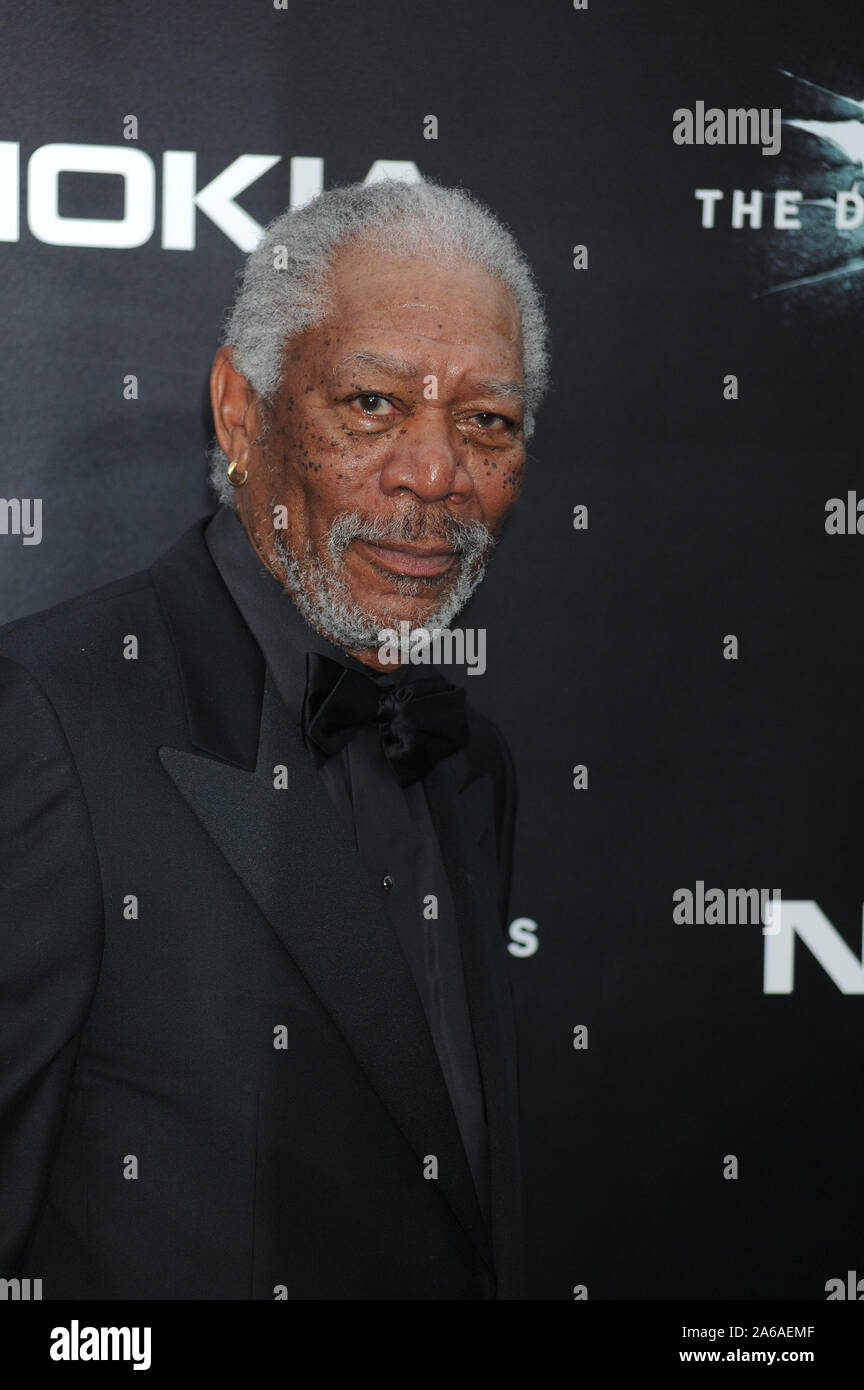 NEW YORK, NY - JULY 16: Morgan Freeman attends 'The Dark Knight Rises ...