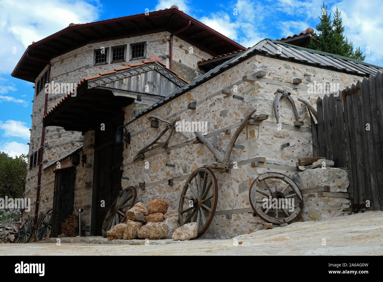 Düğmeli Houses (Buttoned houses) which have traditional architectural ...