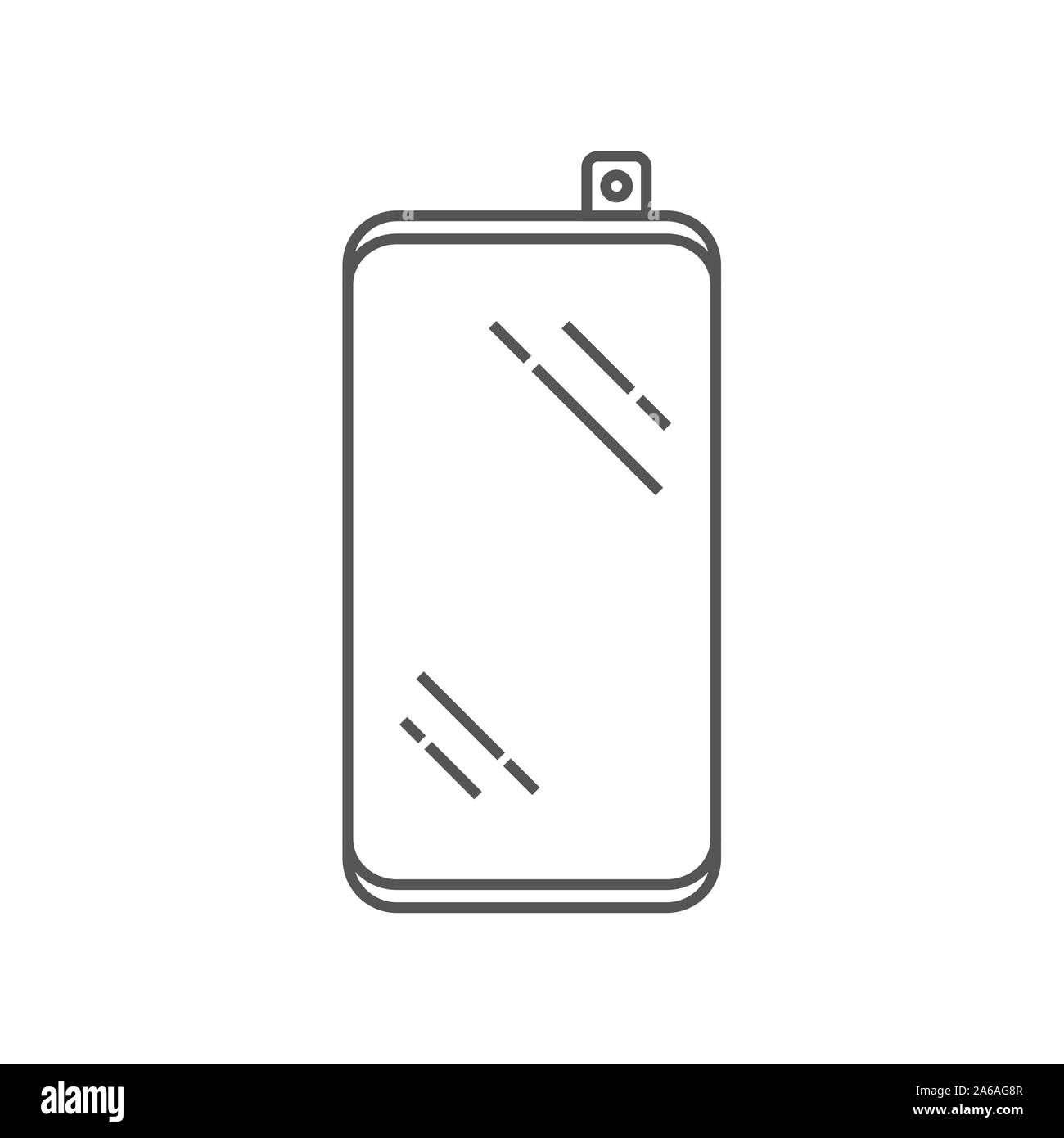 Mobile phone photography camera line icon. Outline vector sign, linear ...
