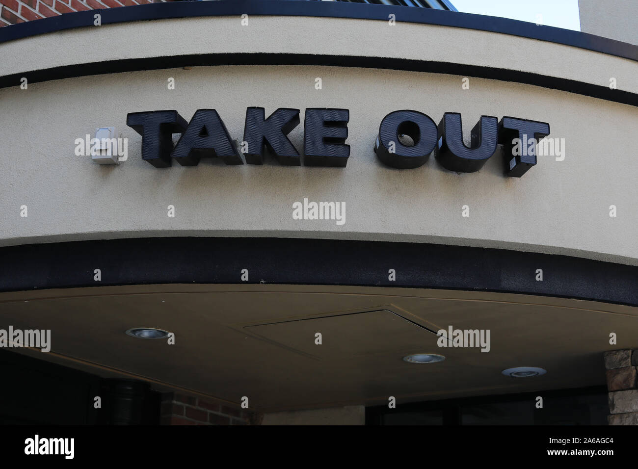 Take out sign hi-res stock photography and images - Alamy
