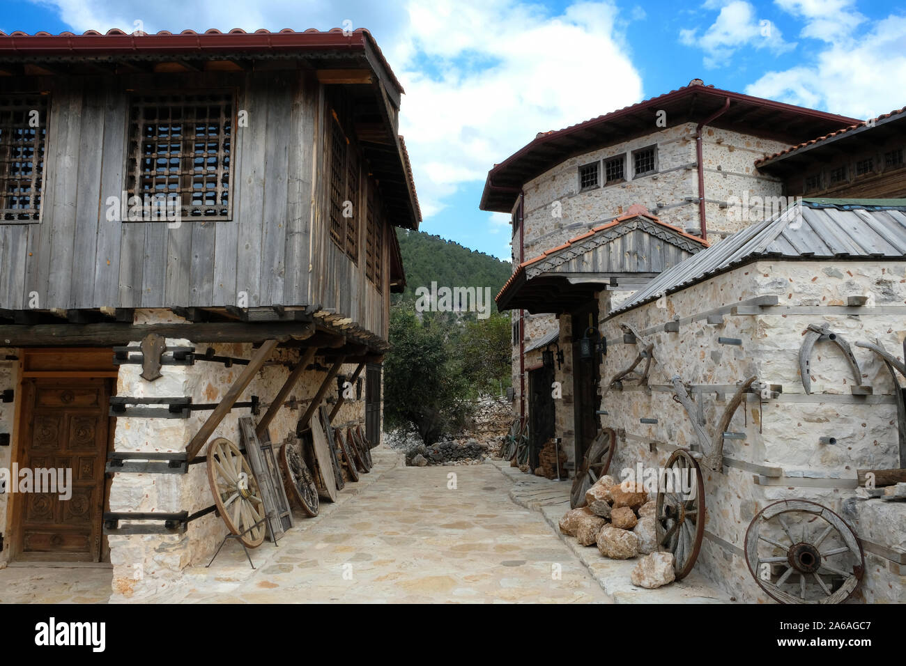 Düğmeli Houses (Buttoned houses) which have traditional architectural ...
