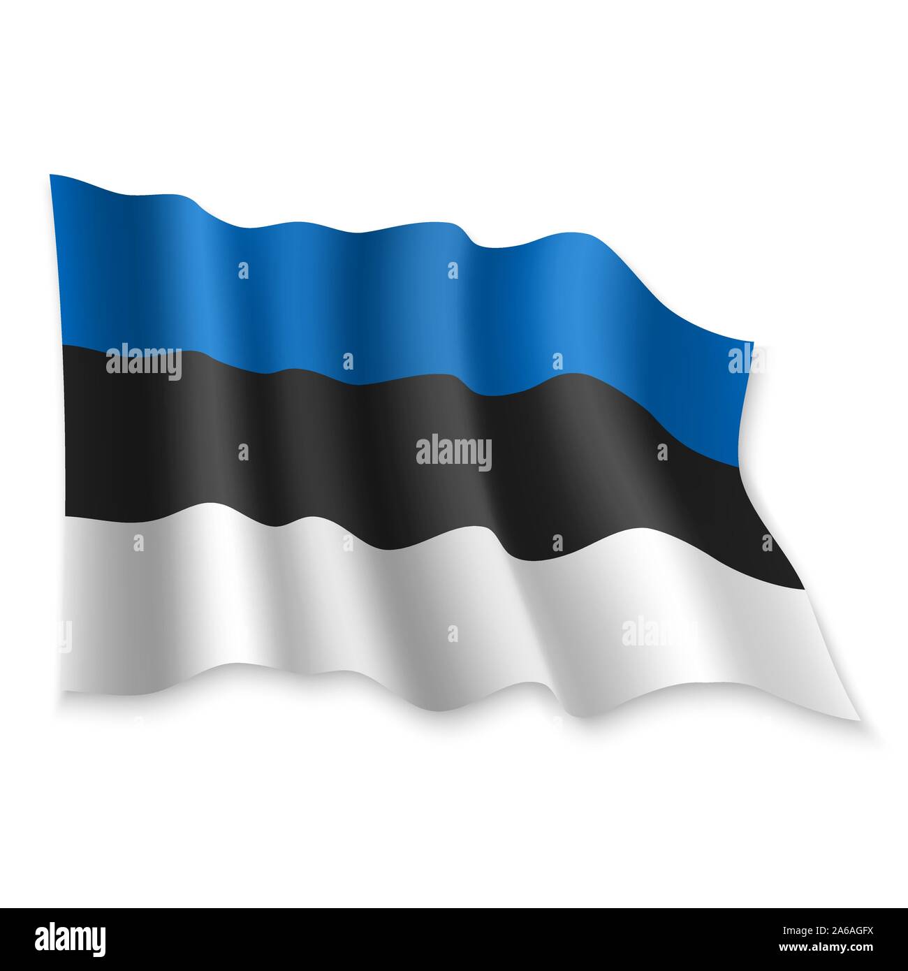 Estonia flag waving on Stock Vector Images - Alamy