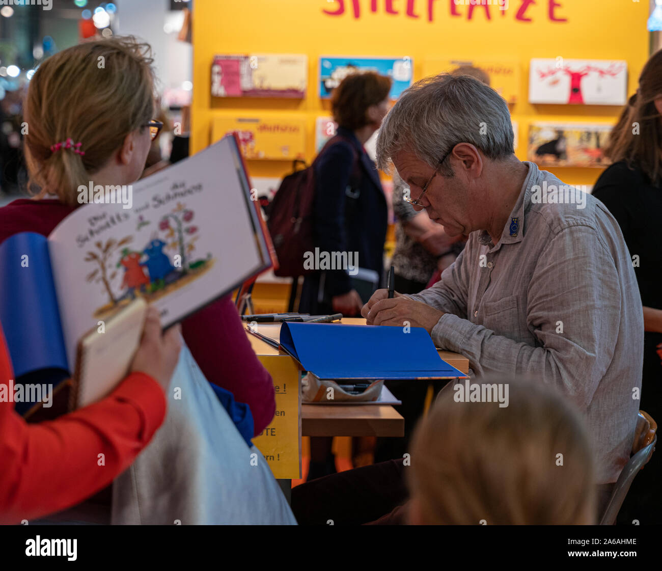 FRANKFURT AM MAIN, Germany - October 16 2019: Axel Scheffler (*1957 ...
