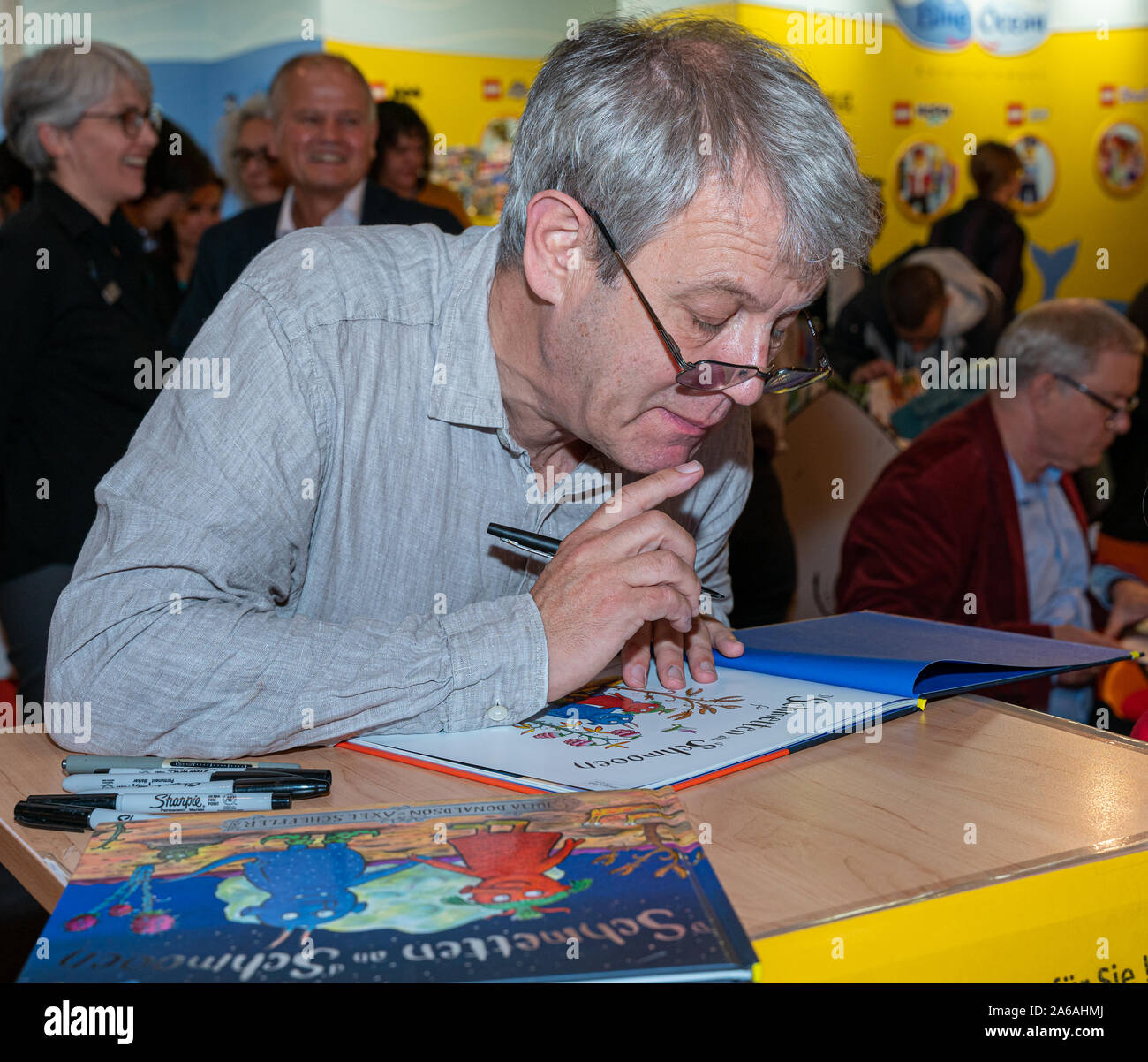 FRANKFURT AM MAIN, Germany - October 16 2019: Axel Scheffler (*1957 ...