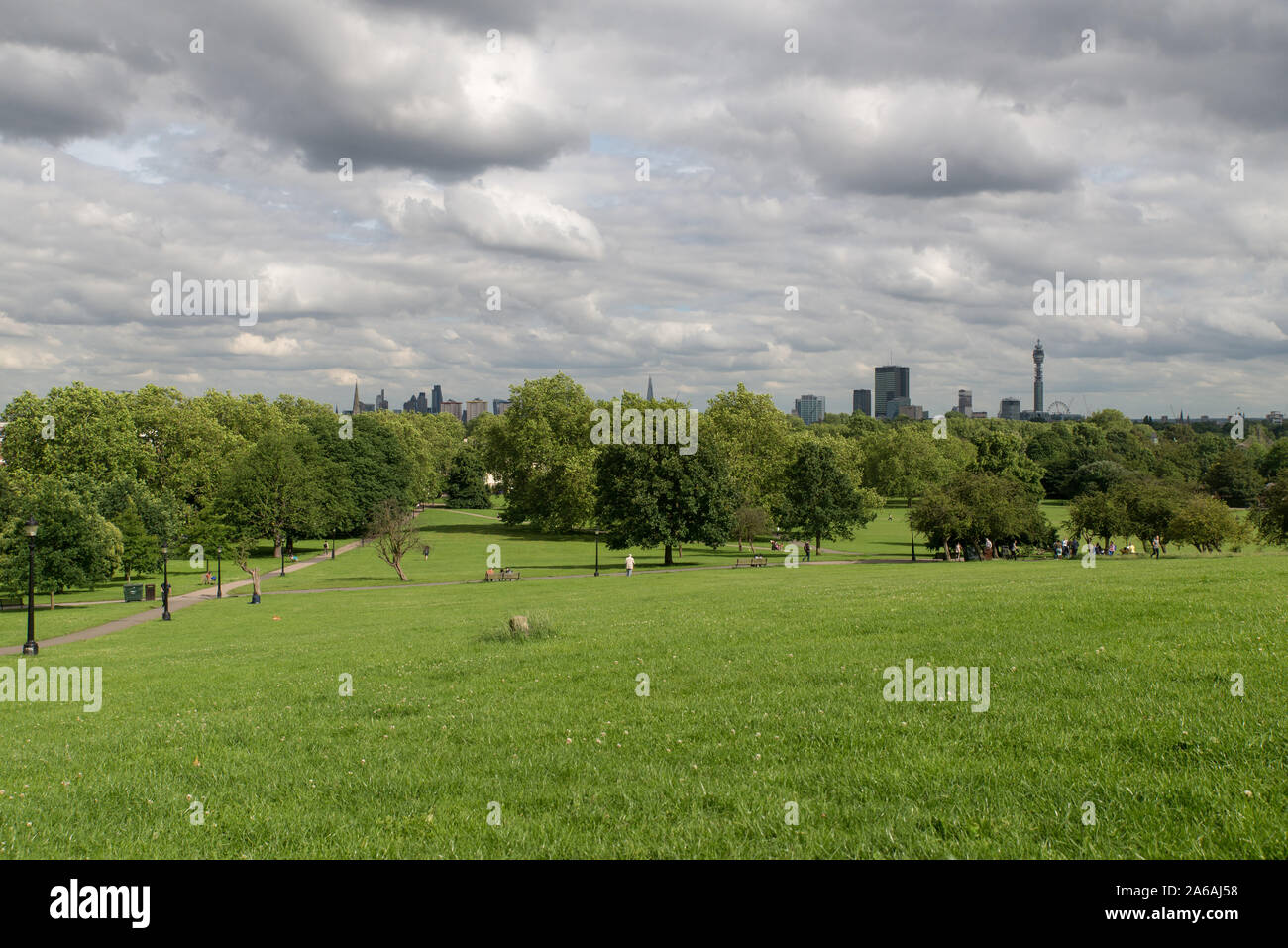 Primrose Hill park, London / Le parc de Primrose Hill, Londres Stock ...