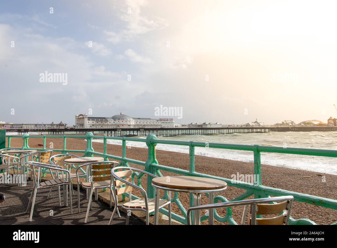 Brighton seafront from the palace pier hi-res stock photography and ...