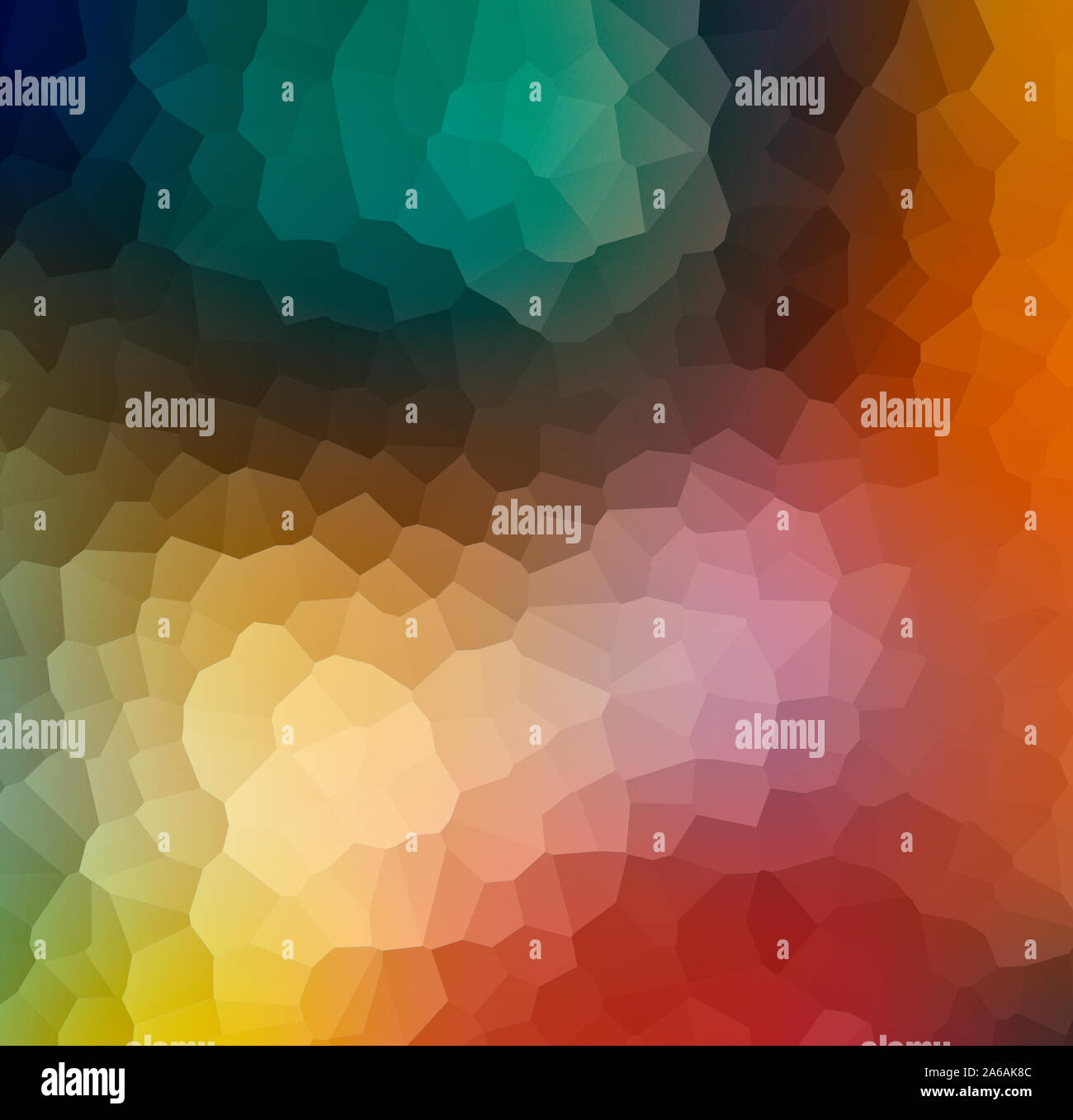 Abstract mosaic tile texture . Colorful geometric polygon cells . Grid ...