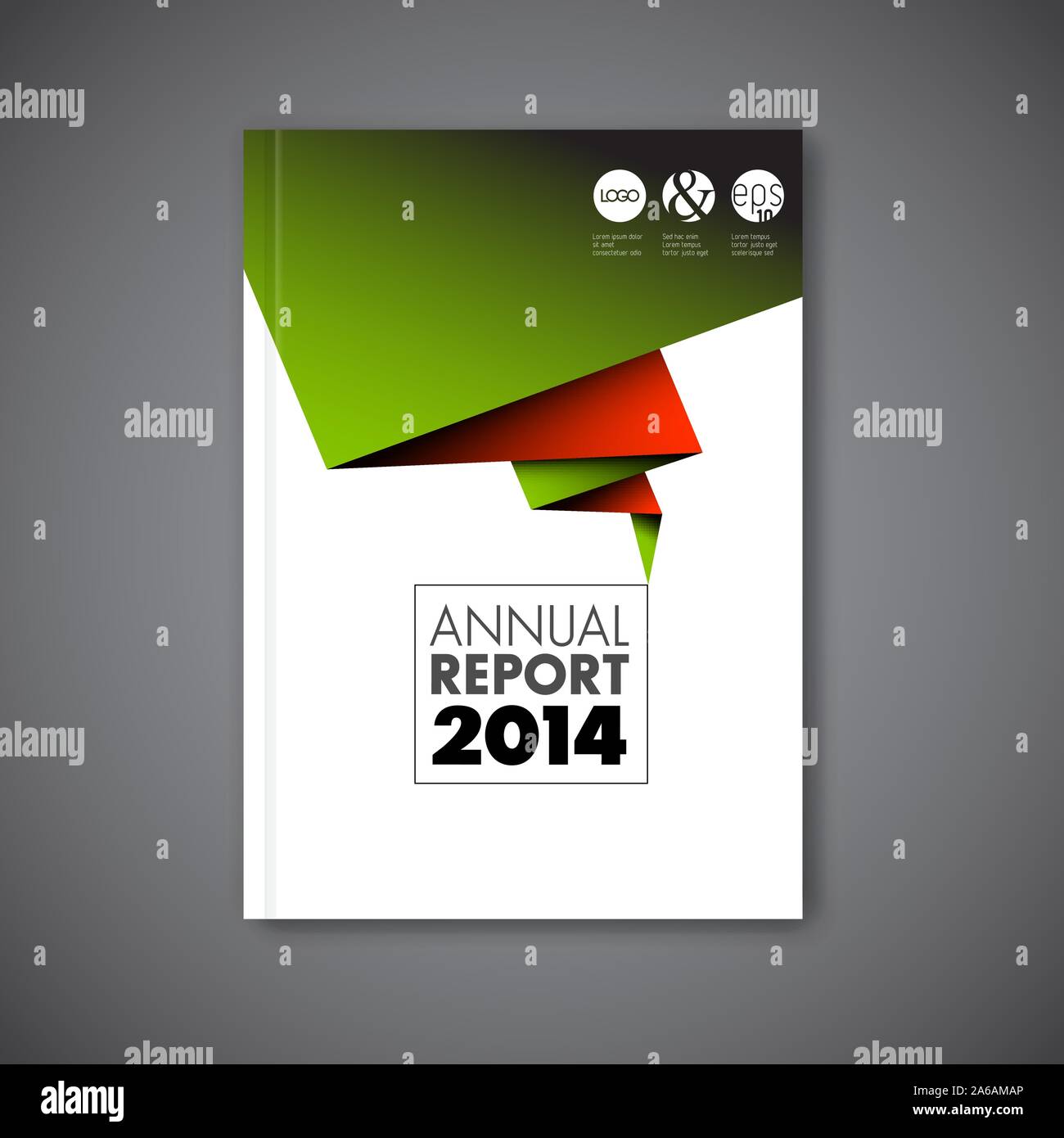 Modern Vector abstract brochure / book / flyer design template with ...