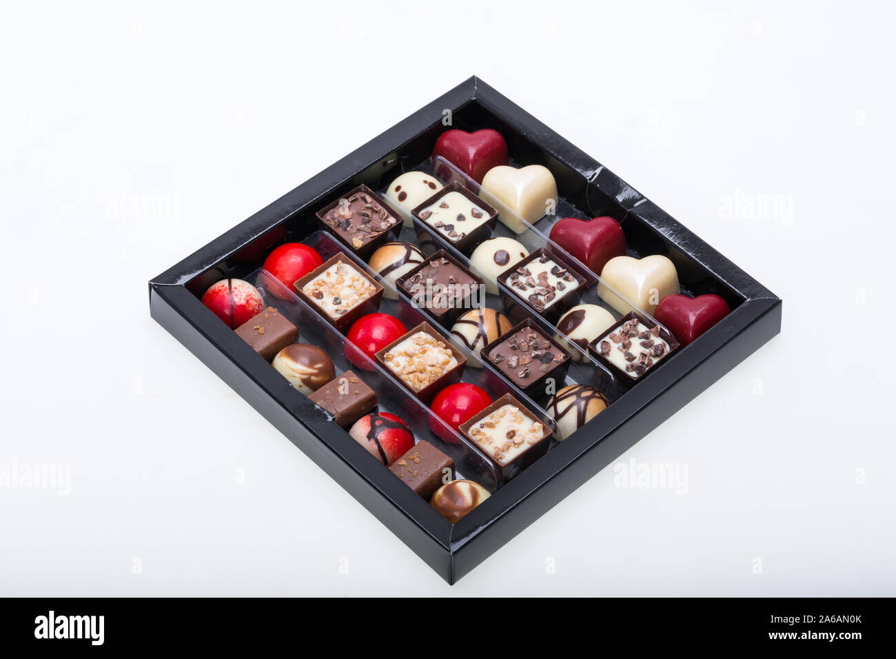 Set of a various chocolate pralines Stock Photo - Alamy