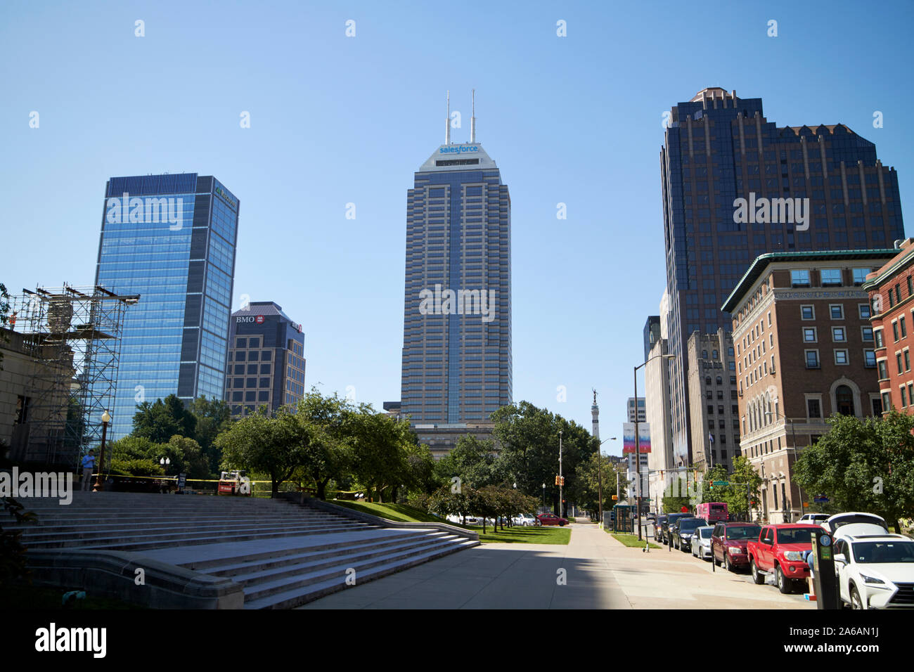 Indianapolis indiana downtown skyline hi-res stock photography and ...