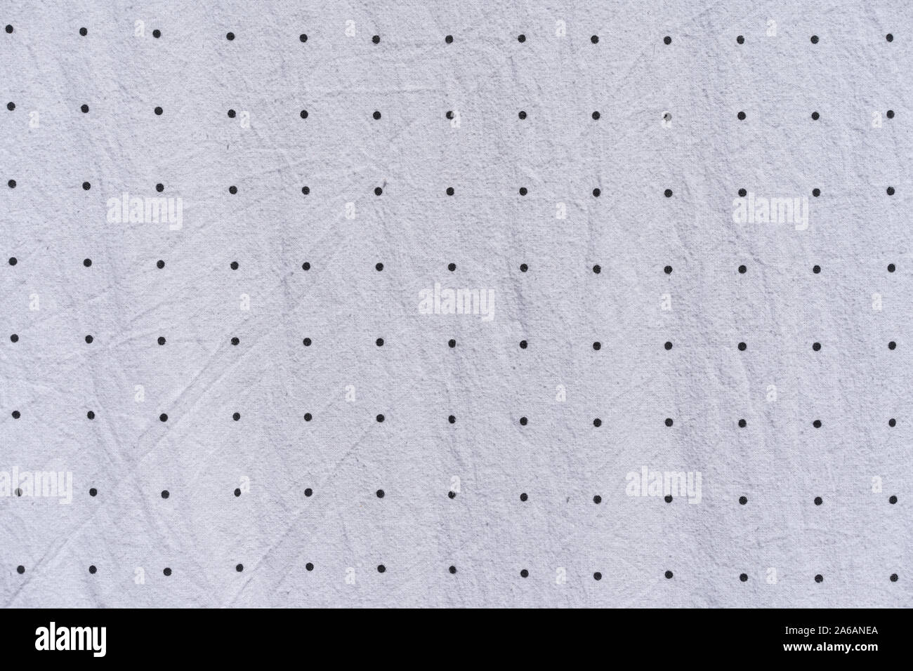 White sheet texture with black dots, graphic asset background. Real ...