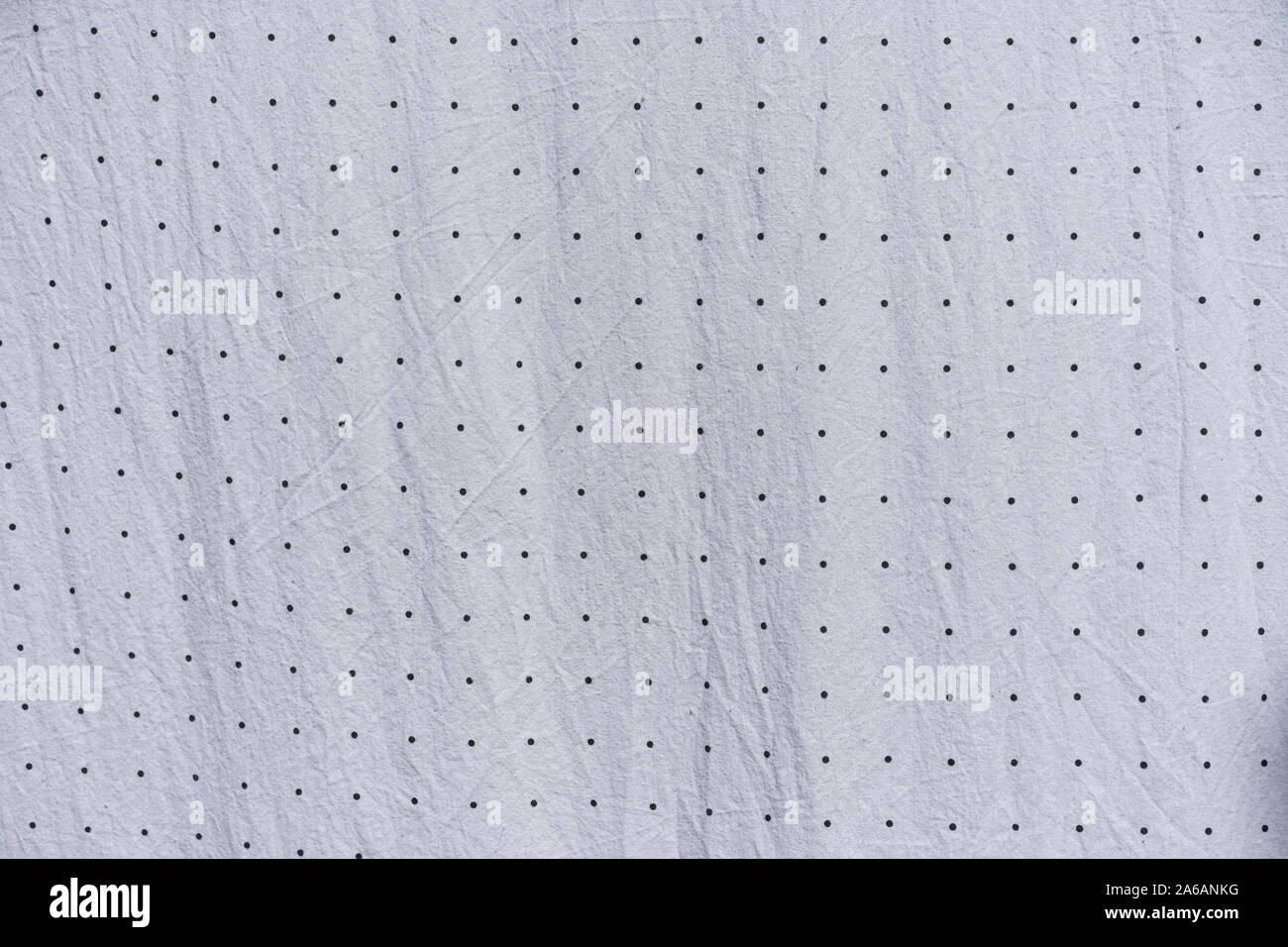 White sheet texture with black dots, graphic asset background. Real ...