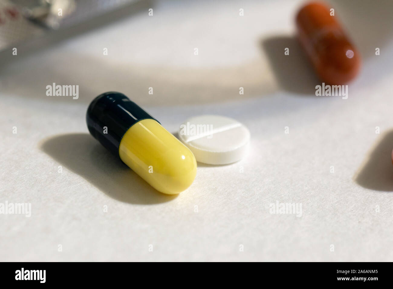 Amoxicillin antibiotic drug capsules hi-res stock photography and ...