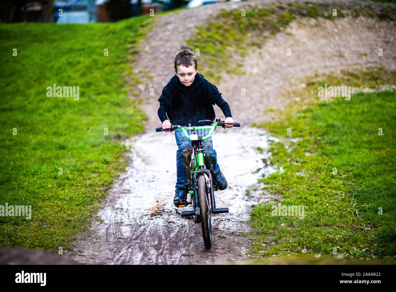 A little boy with ADHD, Autism, Aspergers Syndrome enjoys a day at a ...
