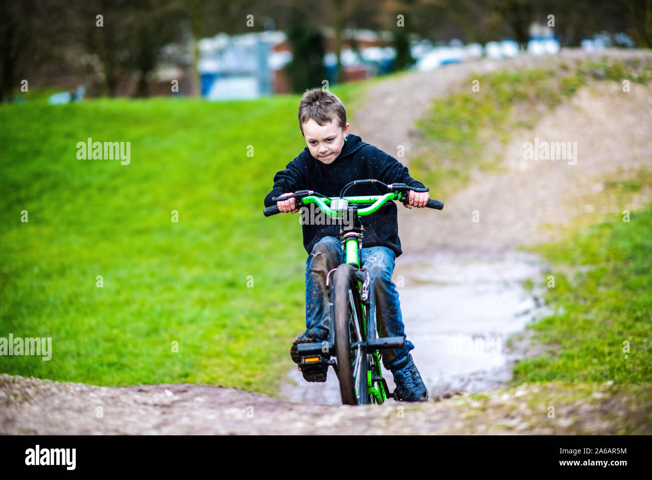 A little boy with ADHD, Autism, Aspergers Syndrome enjoys a day at a ...