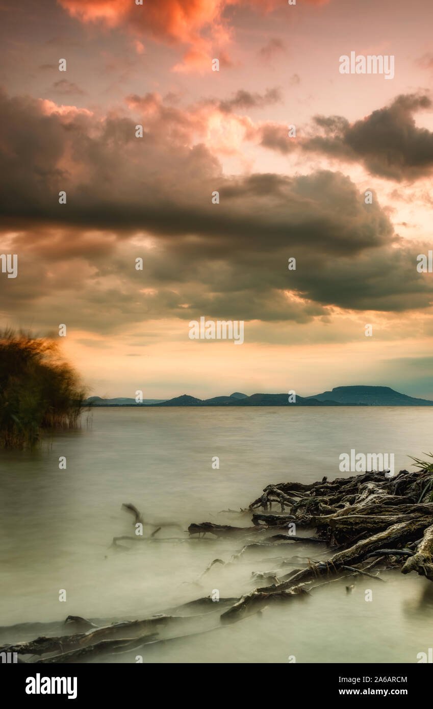 Sunrise lake balaton hi-res stock photography and images - Alamy
