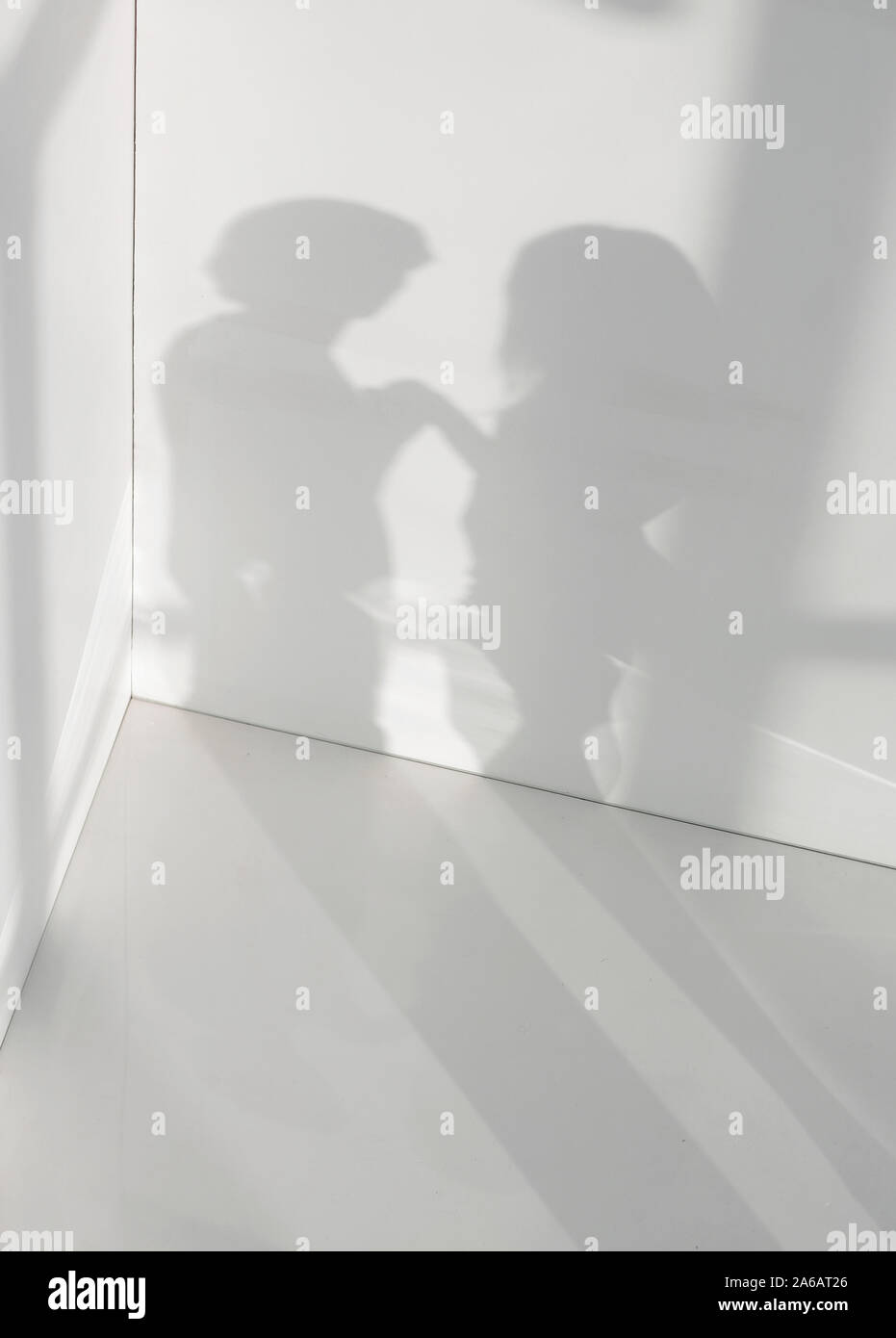 white room with dim shadow couples.background Stock Photo - Alamy