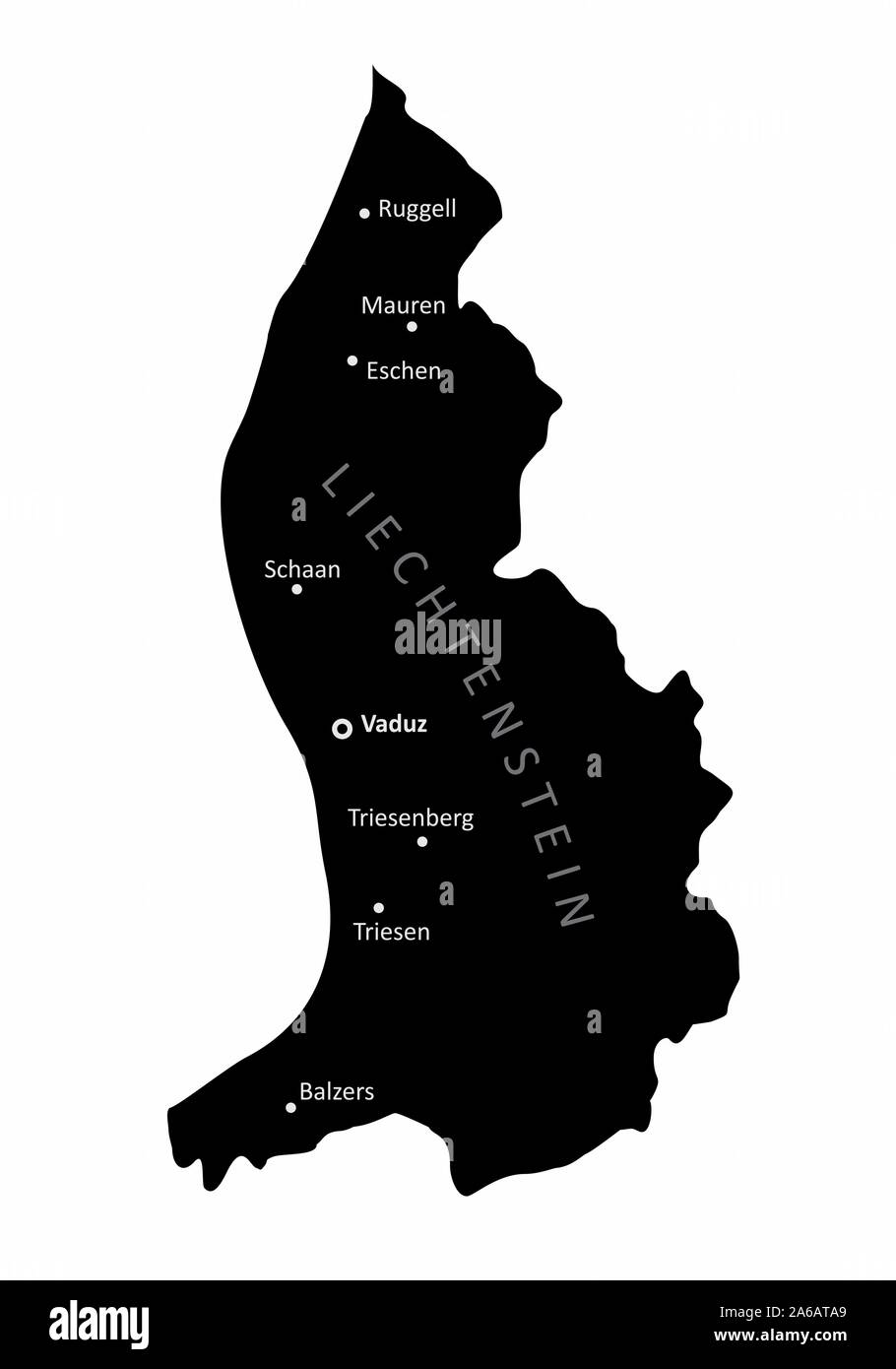 Europe liechtenstein vaduz vaduz Stock Vector Images - Alamy