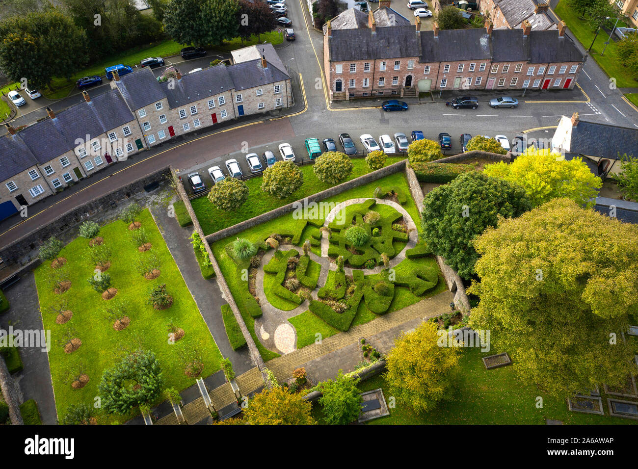 Aerial views of Armagh City Stock Photo - Alamy
