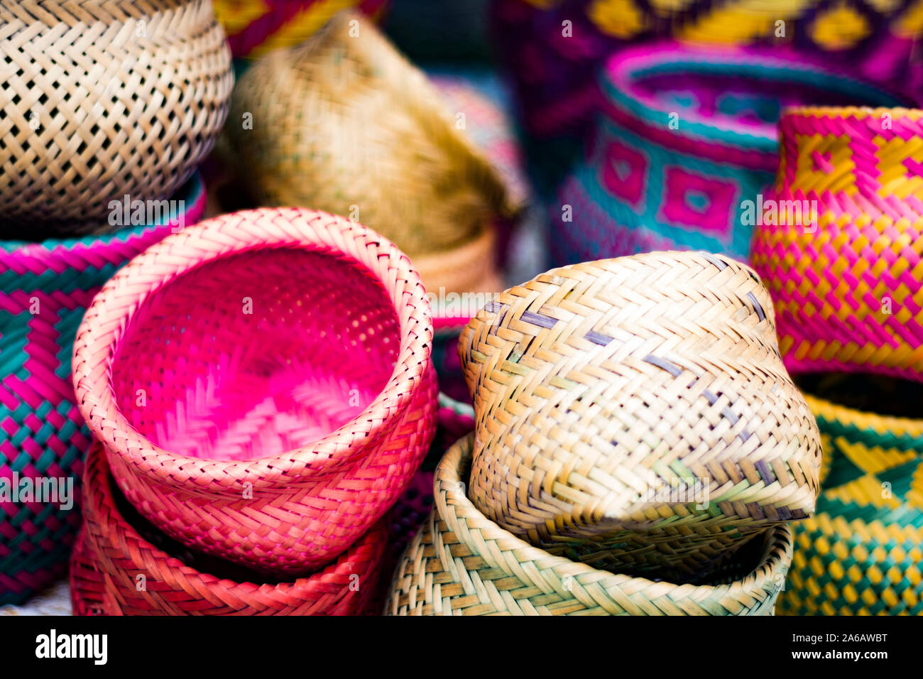Colorful baskets hi-res stock photography and images - Alamy