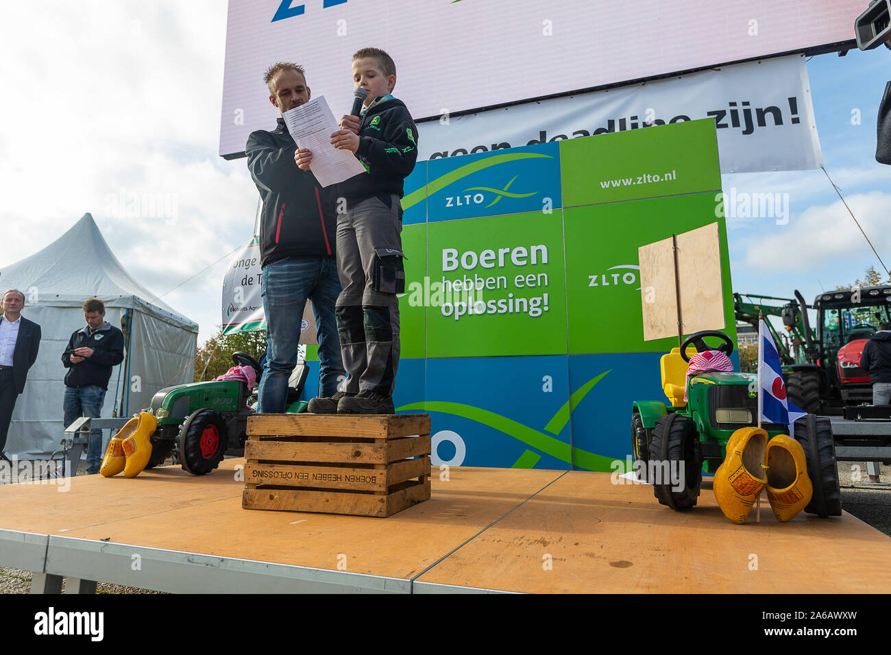 DEN BOSCH, Farmers Protest Brabant, 25-10-2019. Farmers from the ...