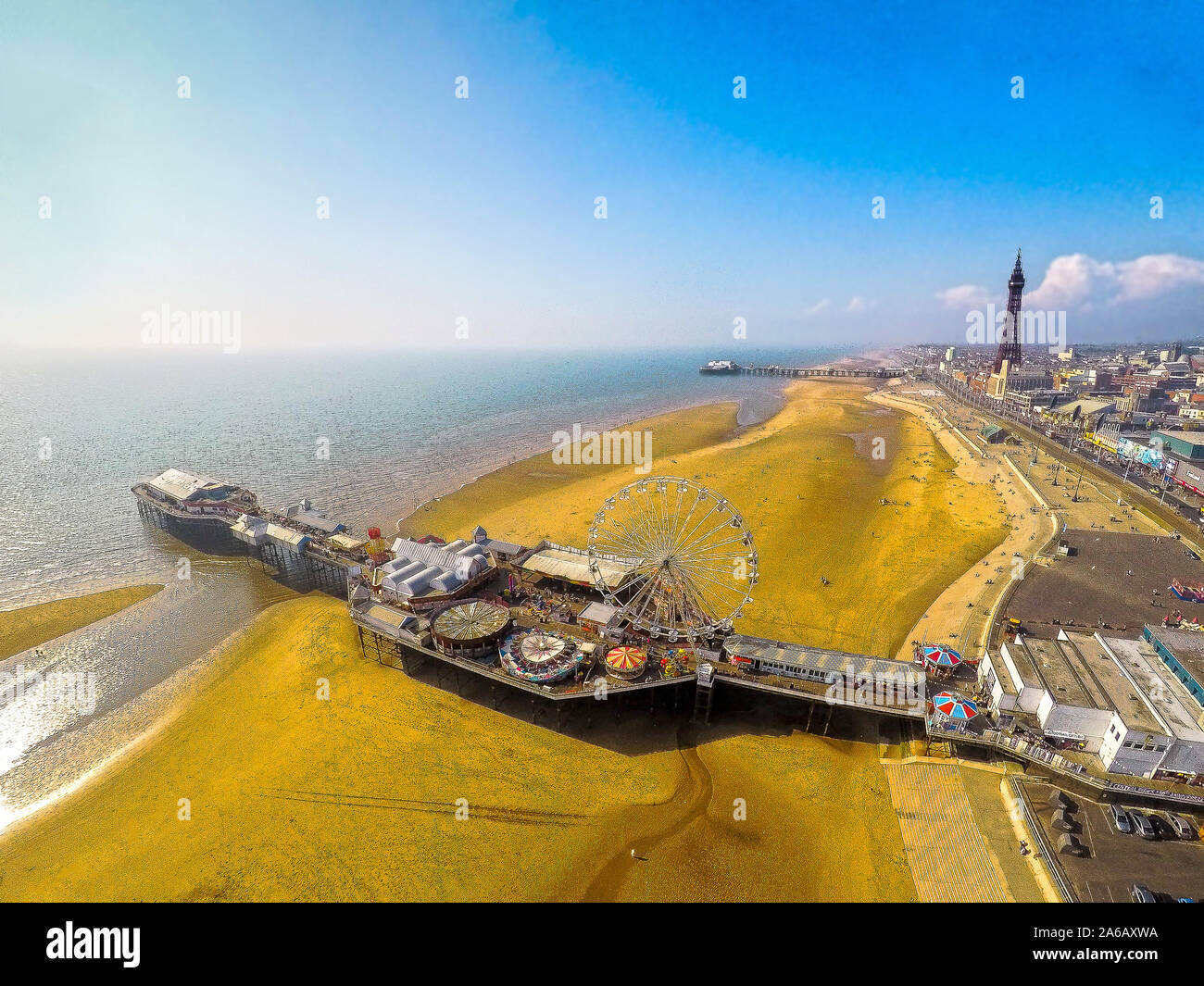 Drone blackpool pleasure beach hi-res stock photography and images - Alamy