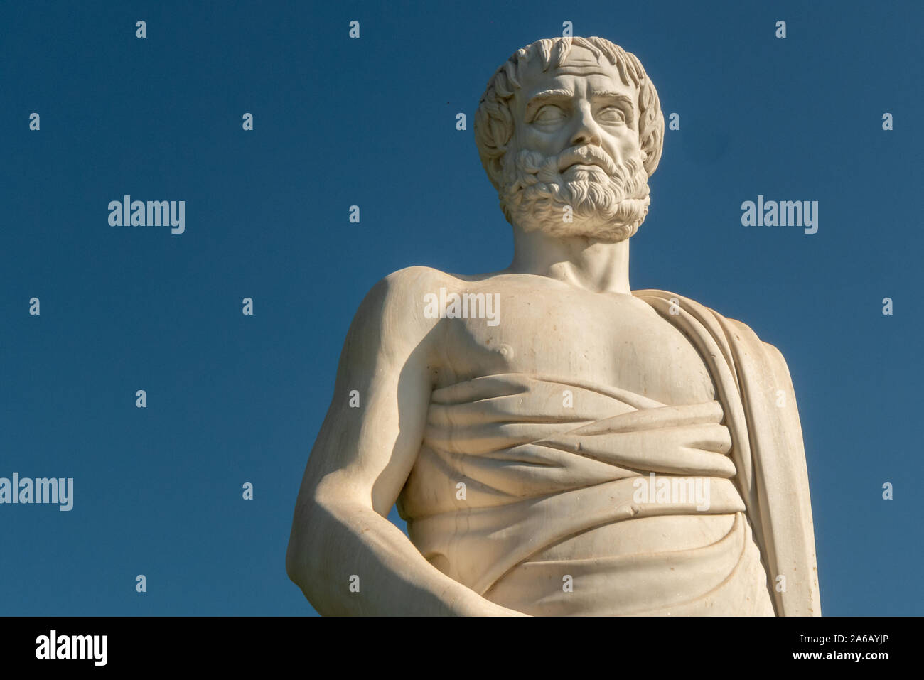 Statue of Aristotle at Stagira, Chalkidiki, Greece Stock Photo - Alamy