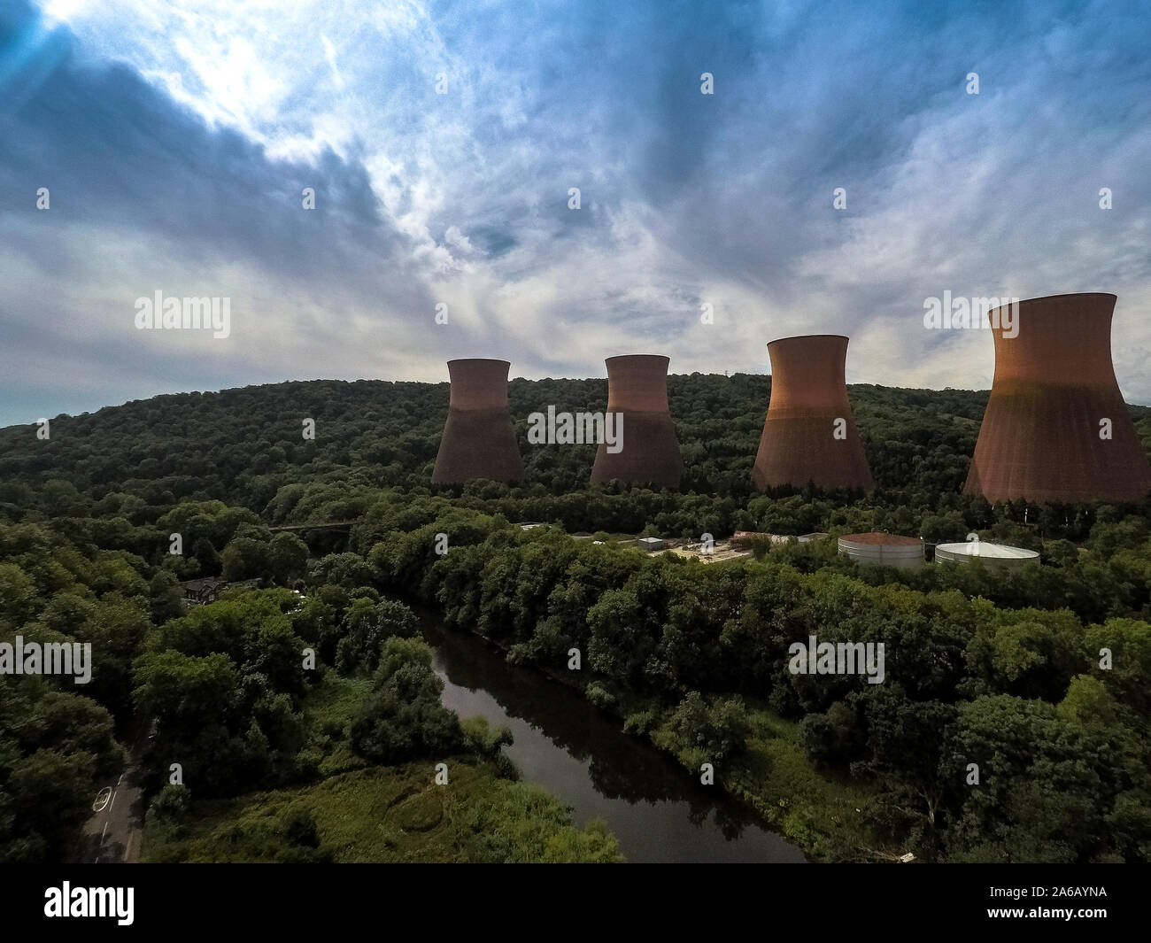One of the 2 Ironbridge Coal power stations built on the River Severn ...