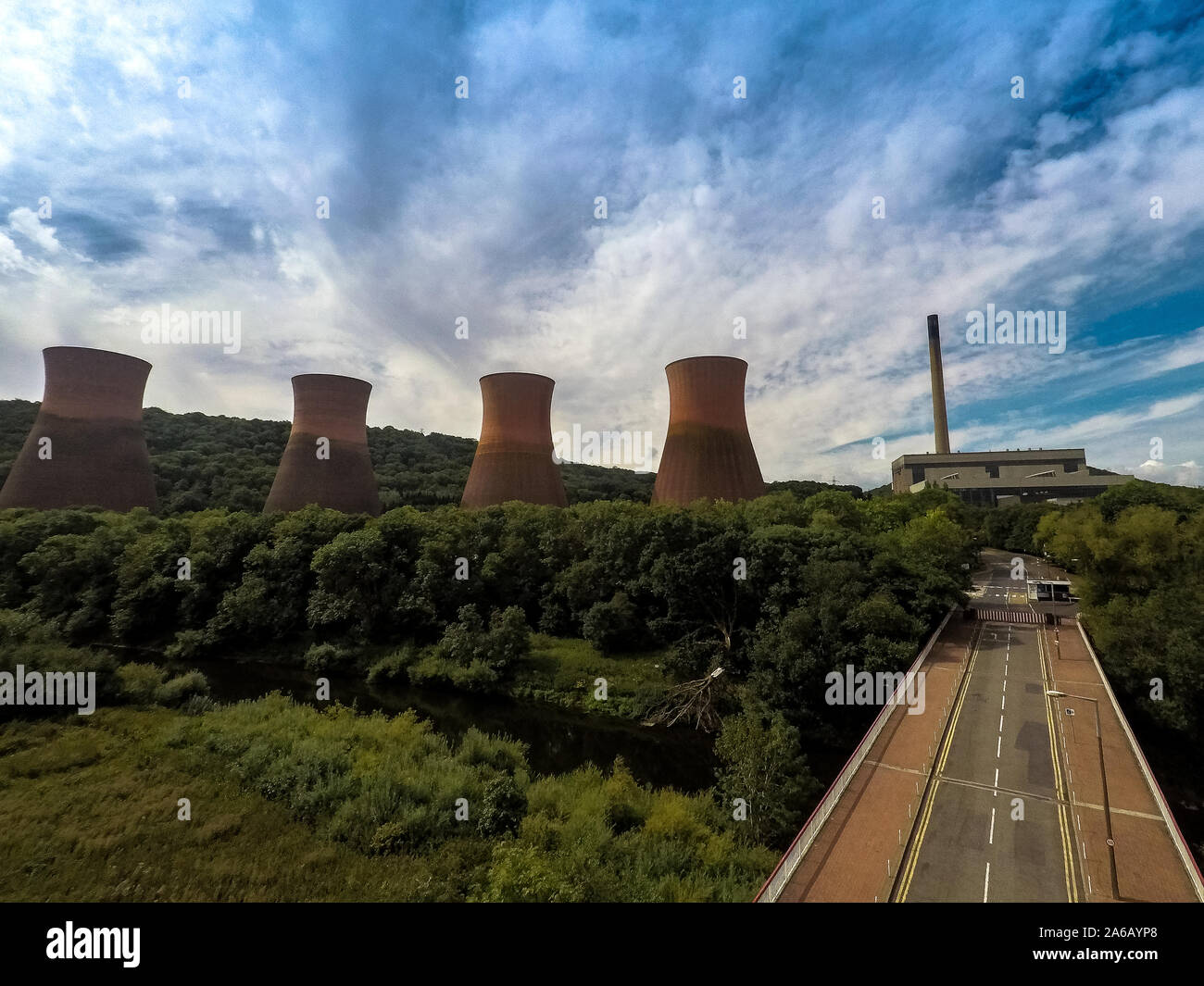 One of the 2 Ironbridge Coal power stations built on the River Severn ...