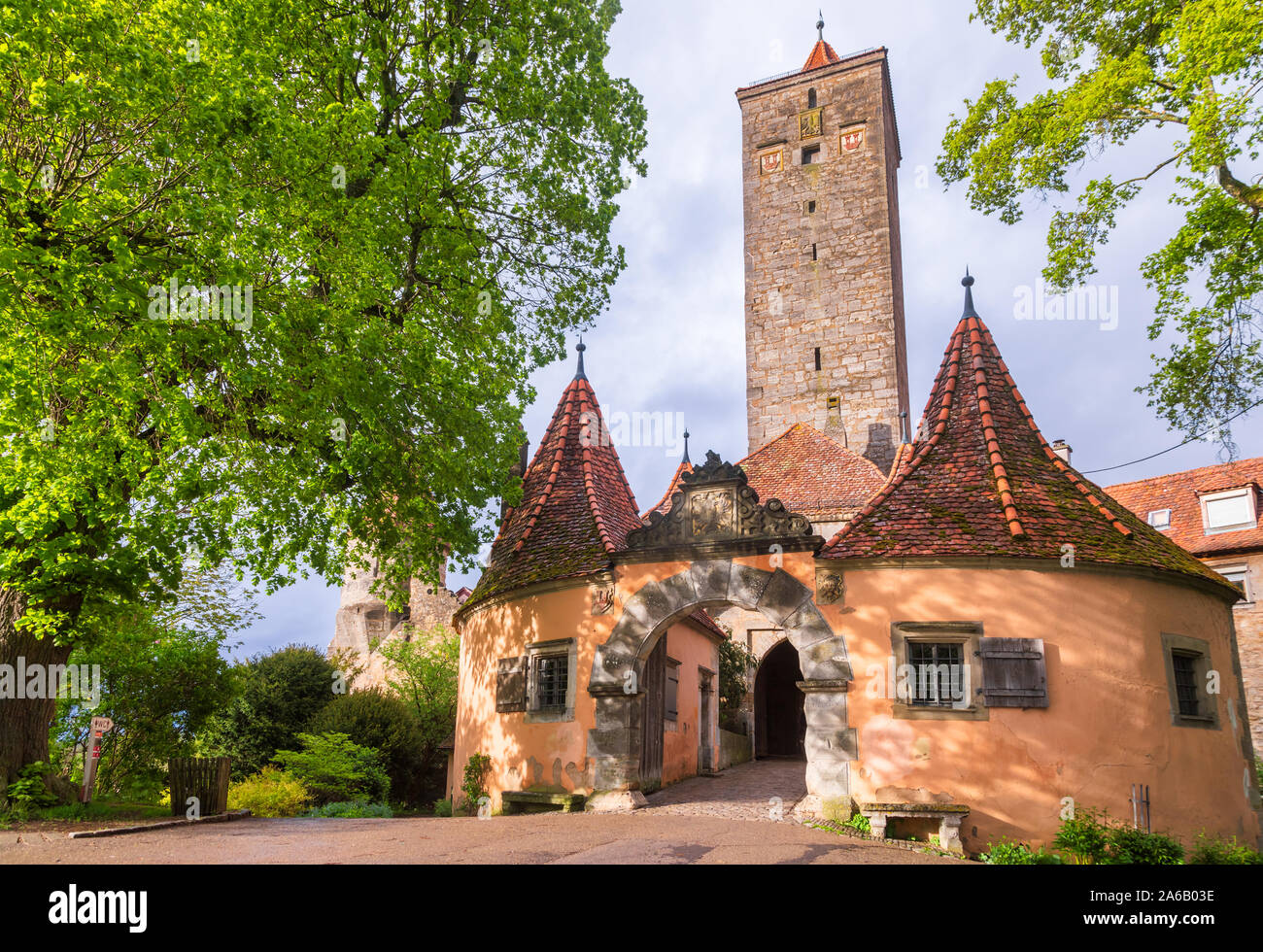 Castle gate at rothenburg ob der tauber hi-res stock photography and ...