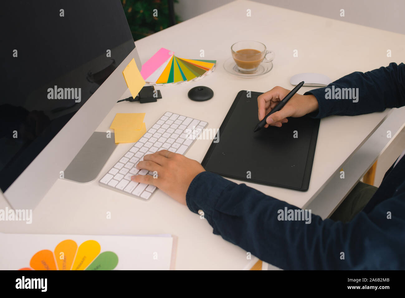 Graphic design, printing, advertising Graphic designer working with ...