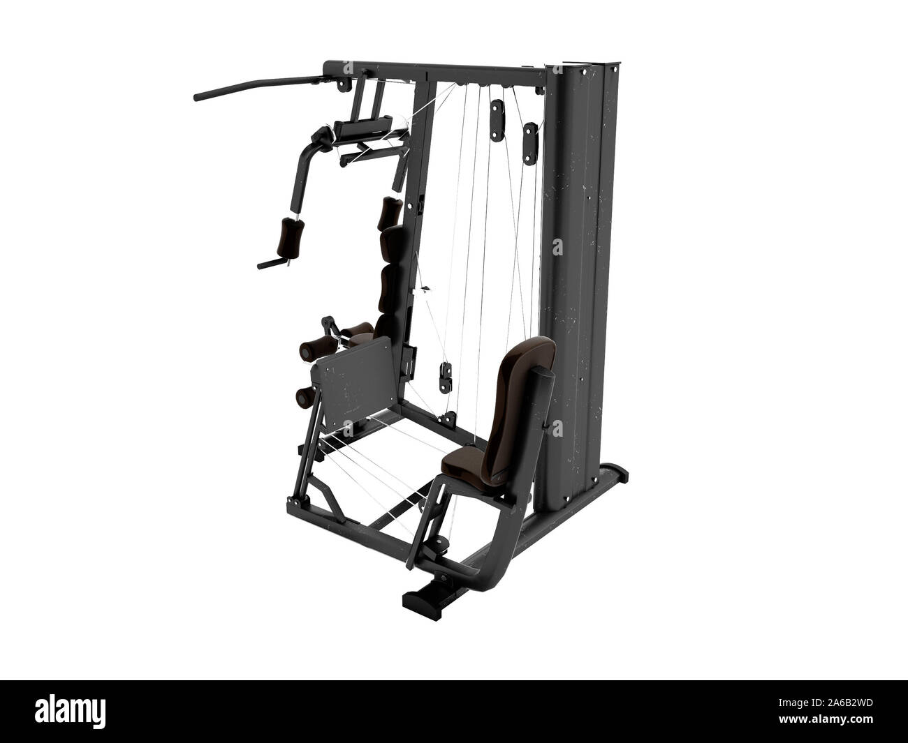 Modern sports simulator for strength training arms and legs 3d render ...