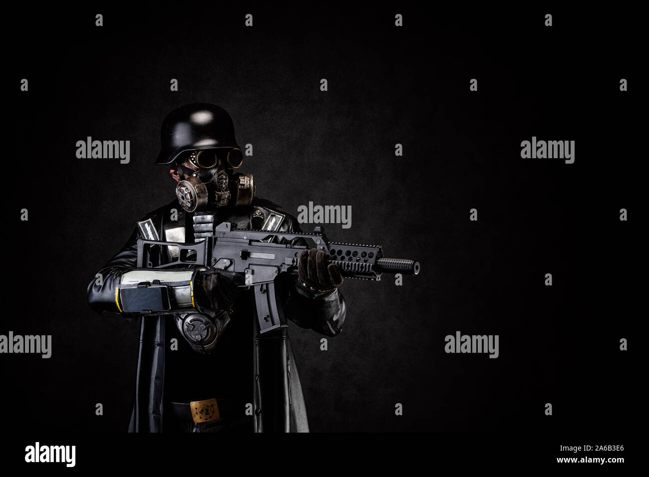 Post apocalyptic cyborg warrior Stock Photo - Alamy
