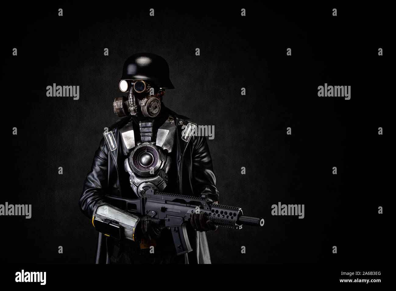 Post apocalyptic cyborg warrior Stock Photo - Alamy