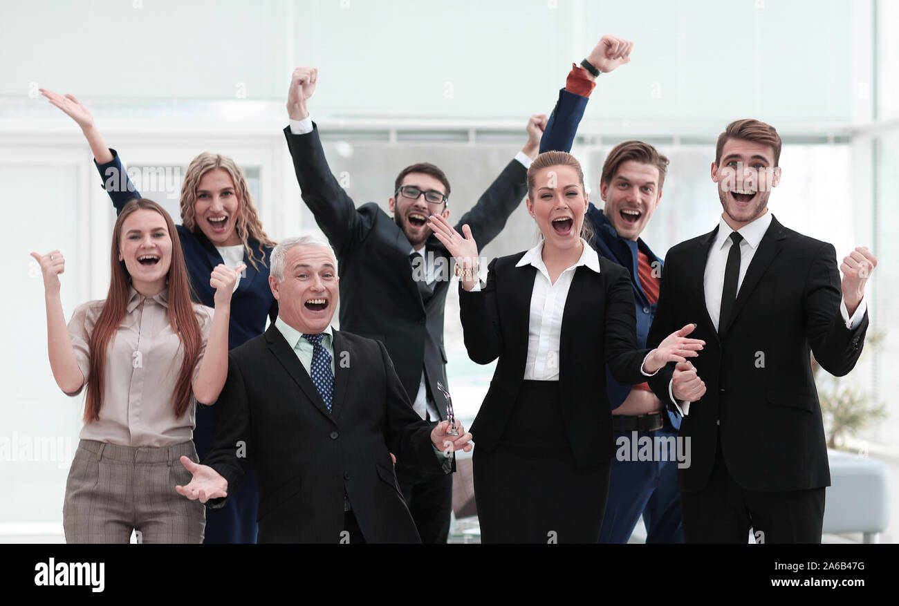 closeup portrait of a leading business team Stock Photo - Alamy