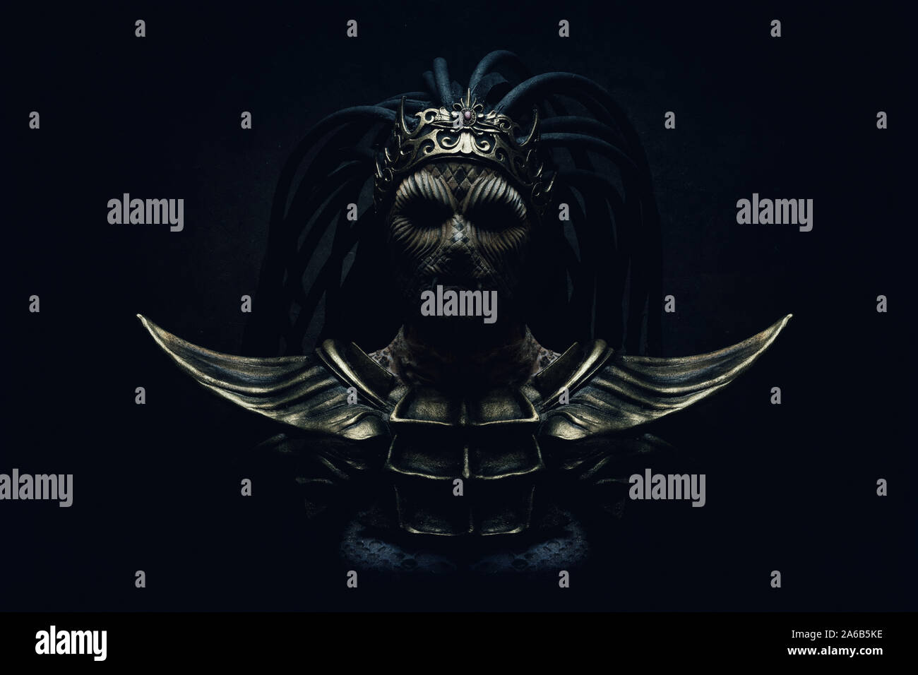 Queen death portrait skull hi-res stock photography and images - Alamy