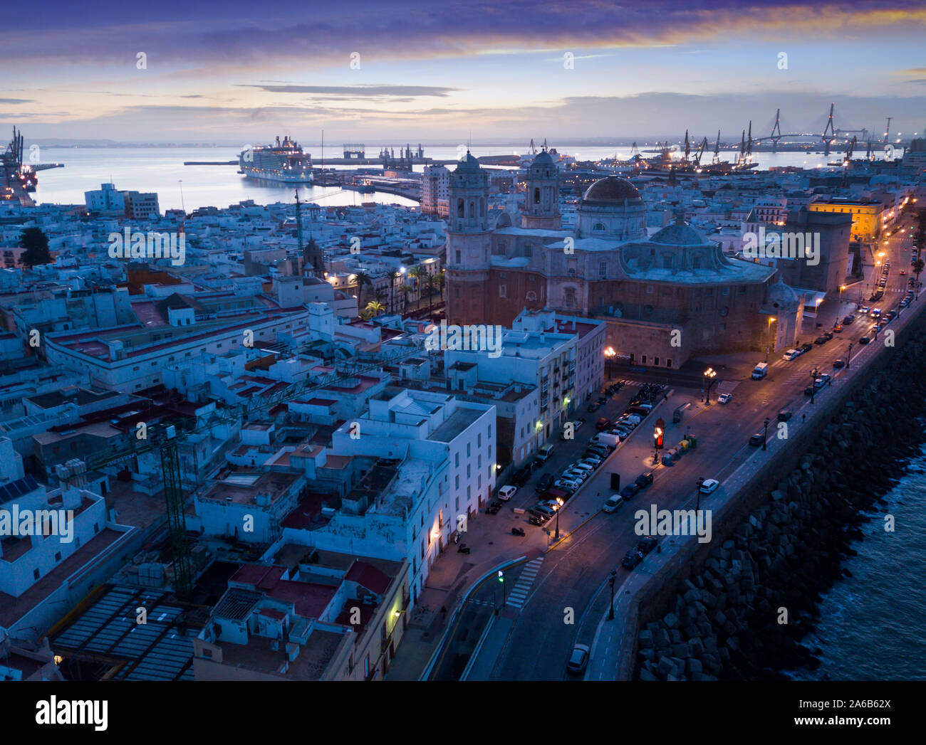 Atlantic city night drone view hi-res stock photography and images - Alamy