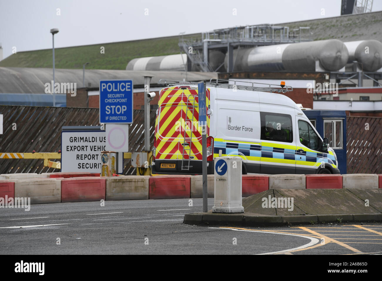 Van from the border force the port of tilbury hi-res stock photography ...