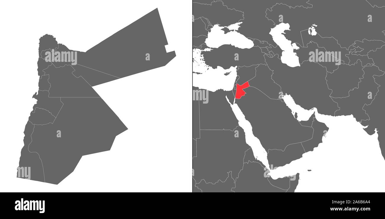 Jordan Asia Map