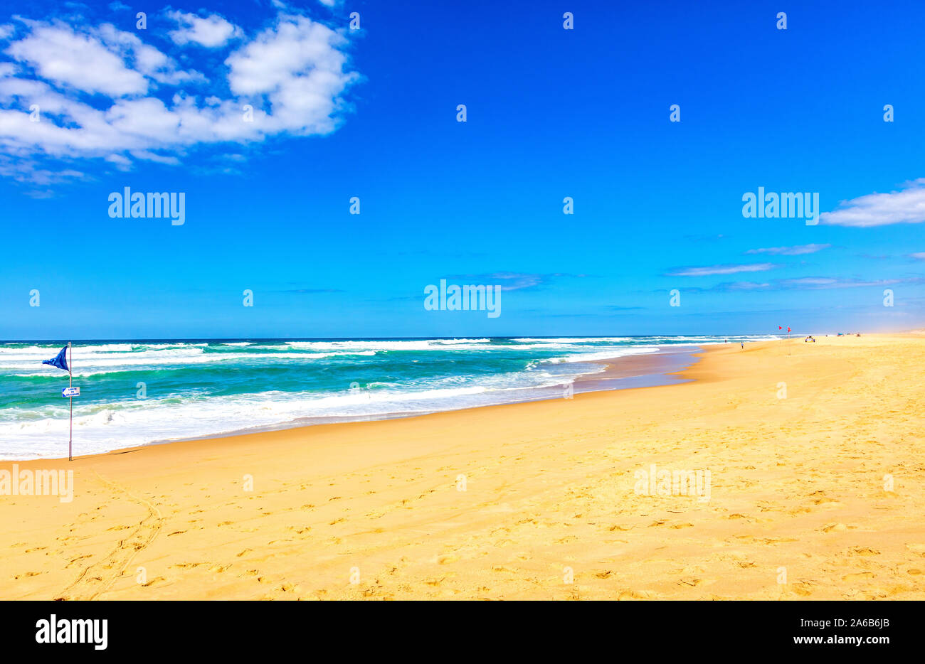 View of Seignosse Beach, Landes, France Stock Photo - Alamy