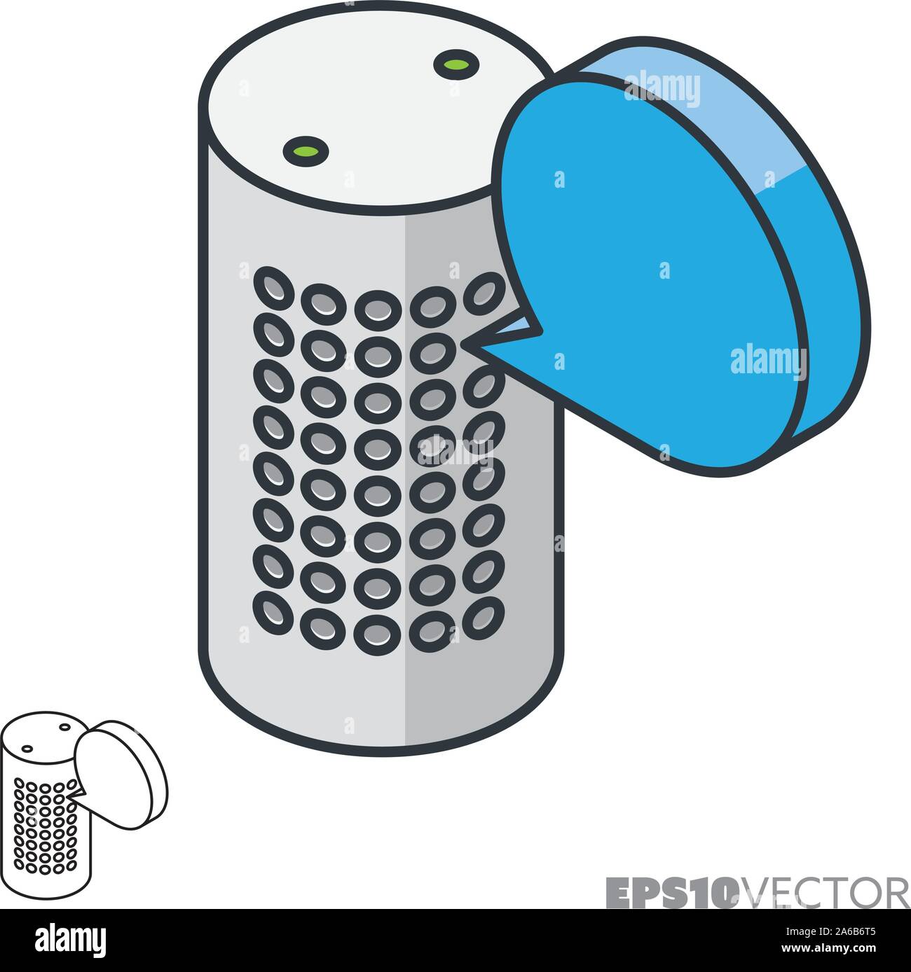 Speech bubble ai sign Stock Vector Images - Alamy