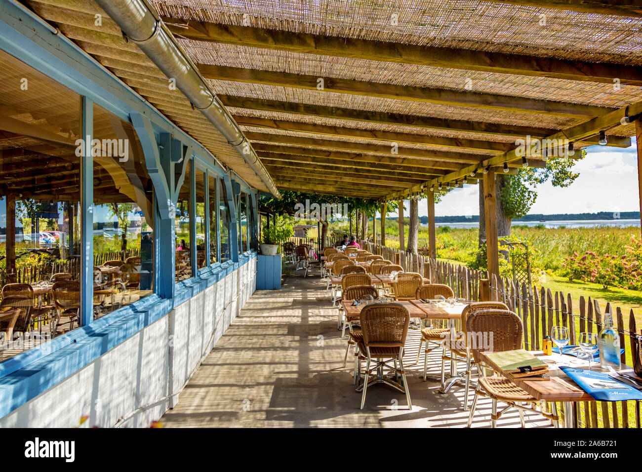 Terrace restaurant wooden in nature hi-res stock photography and images ...