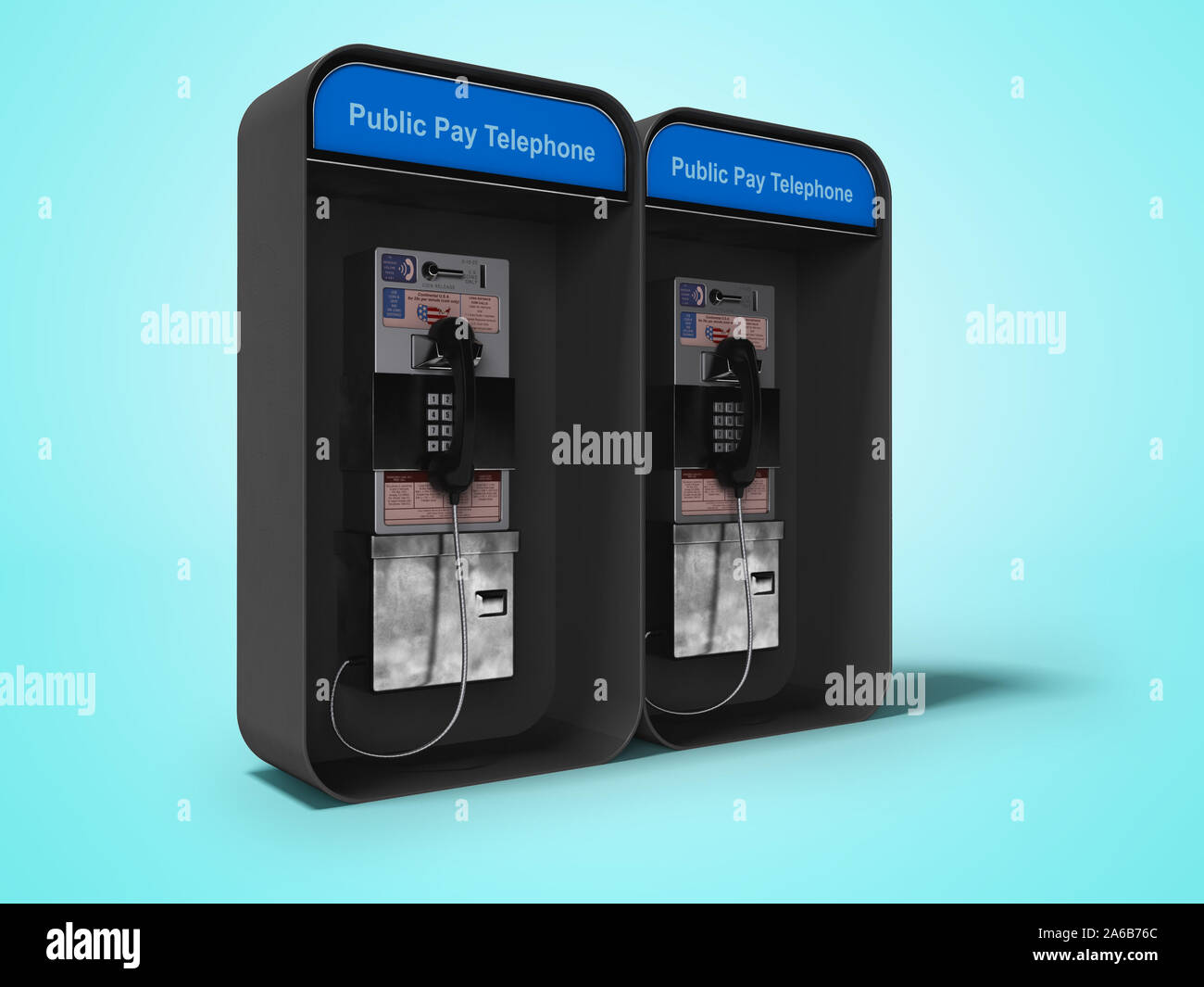 Blue phonebooth hi-res stock photography and images - Alamy
