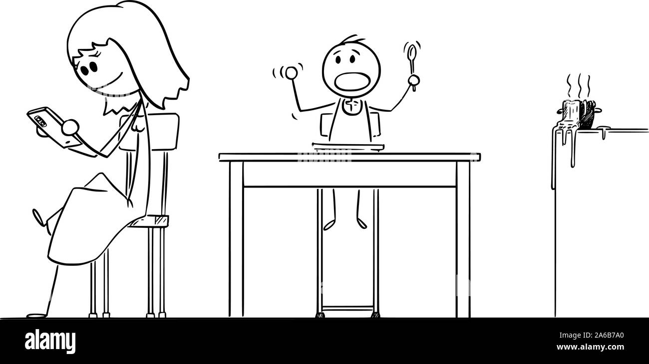 Ignoring baby Stock Vector Images - Alamy