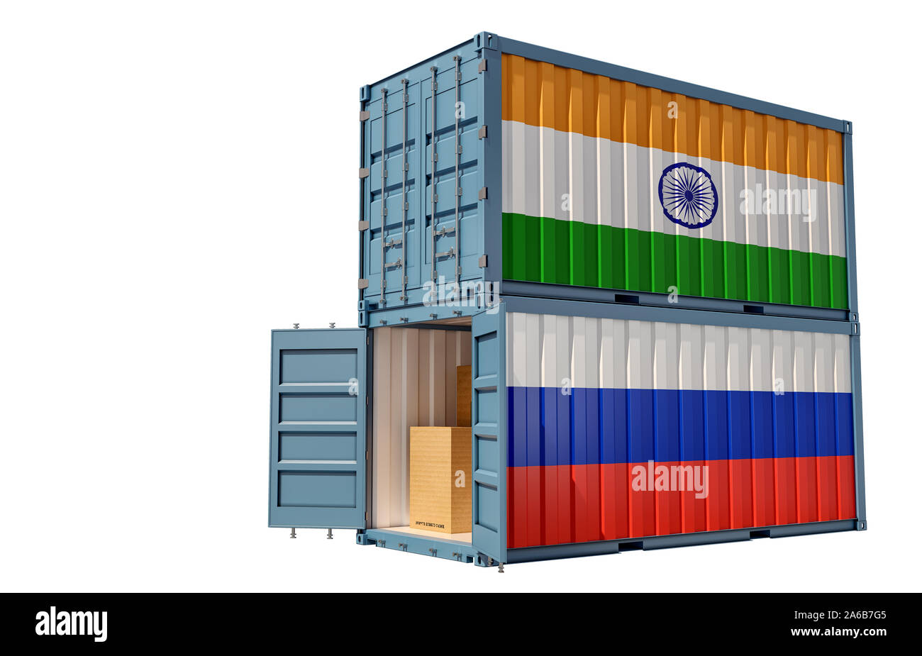 India shipping container hi-res stock photography and images - Alamy