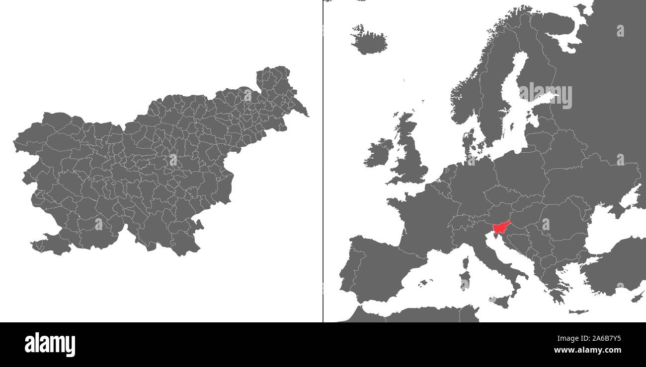 Illustration slovenia on political Stock Vector Images - Alamy