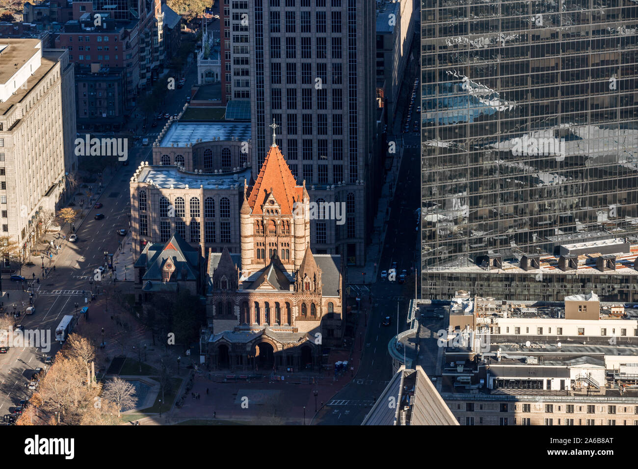 Trinity church boston aerial hi-res stock photography and images - Alamy
