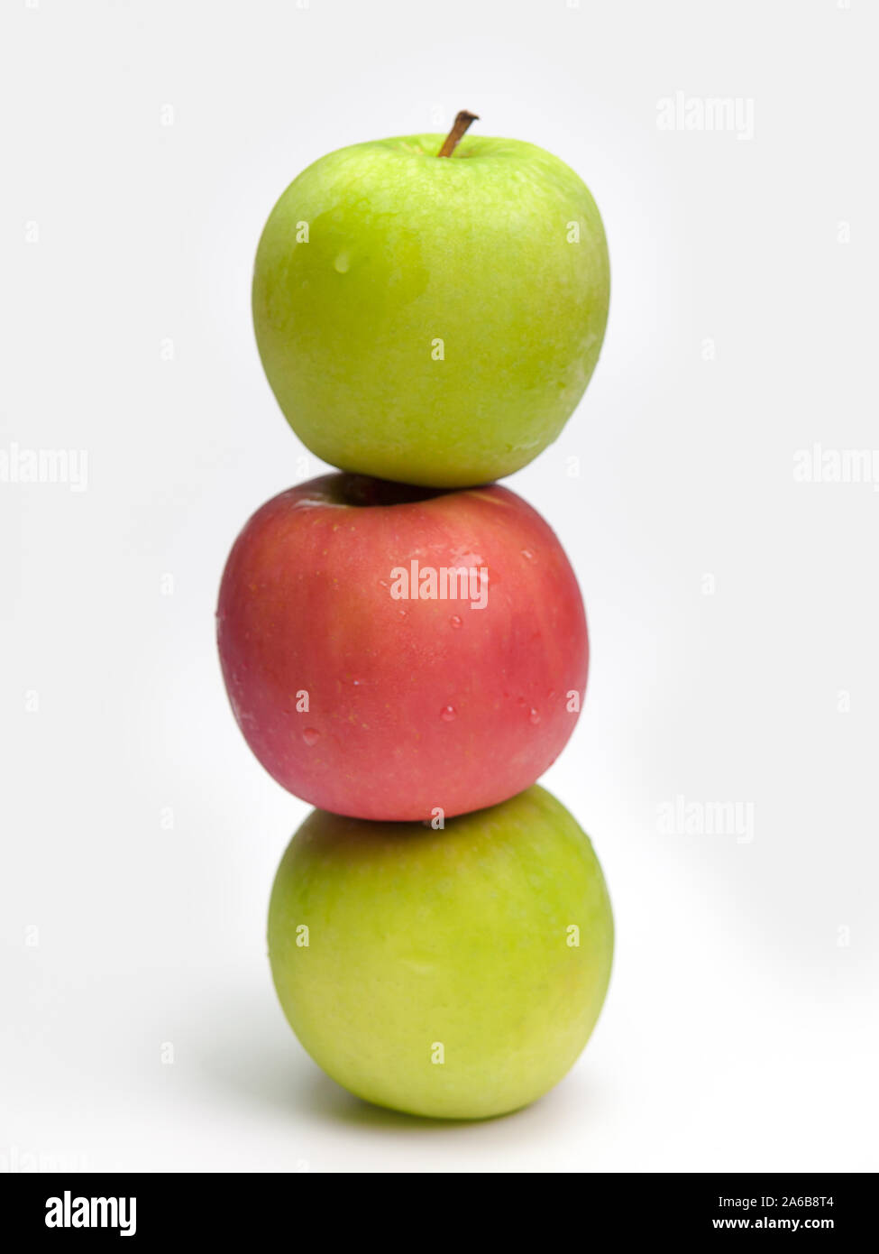 Apple fruit , on a white background Stock Photo - Alamy