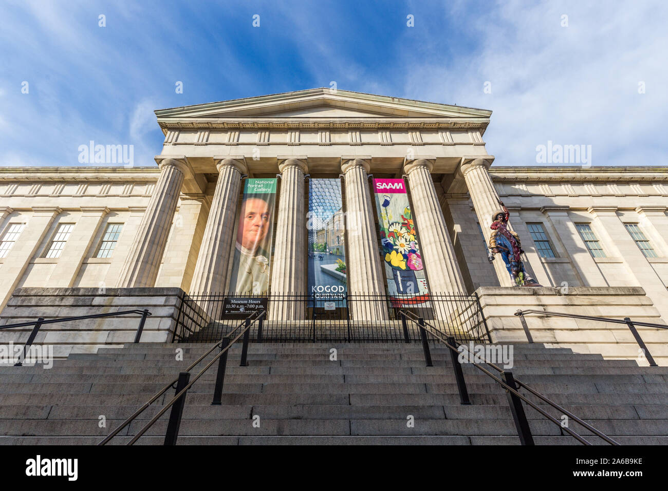 Front view of Smithsonian National Museum of National Portrait Gallery ...